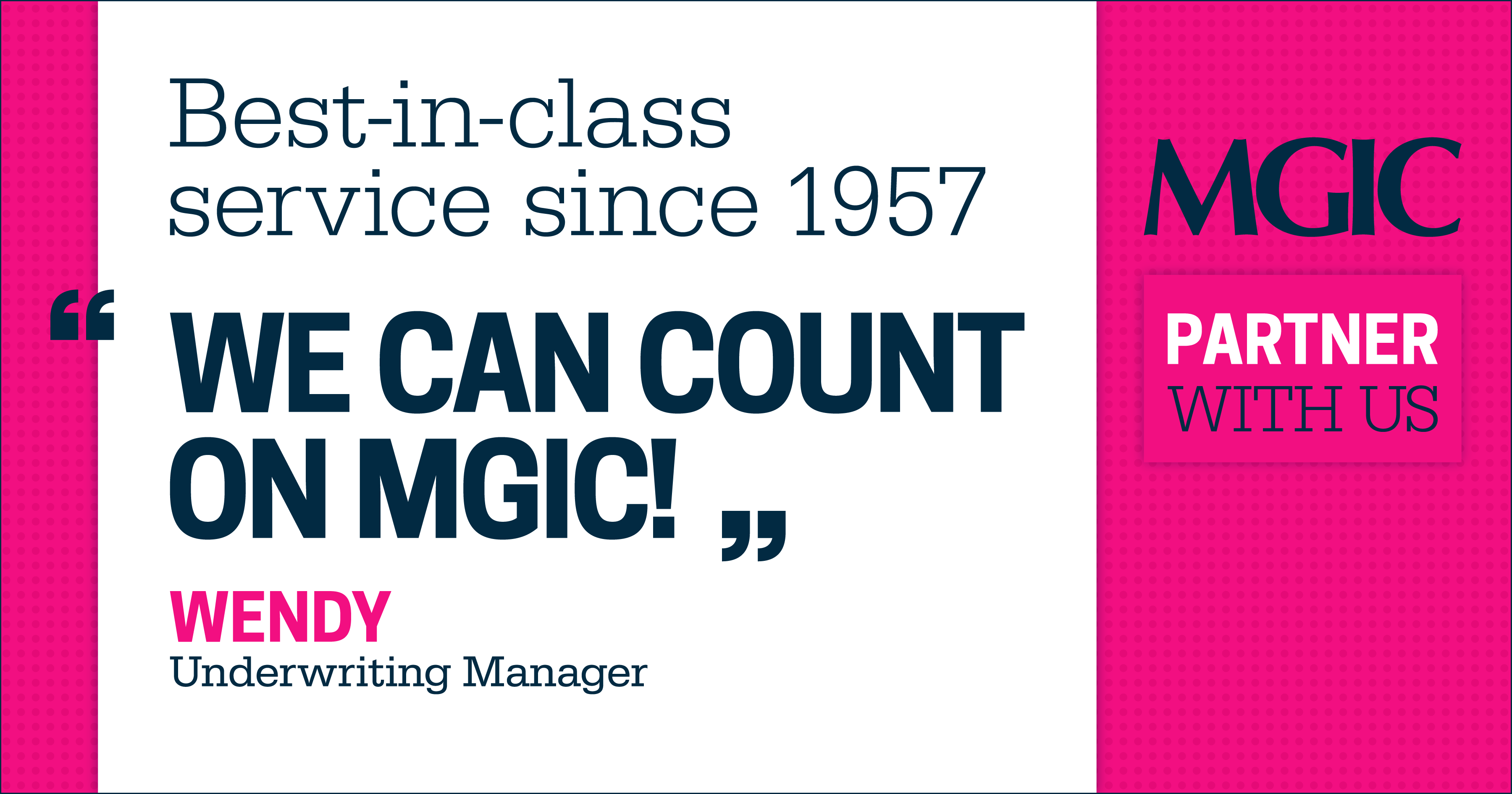 Why partner with MGIC?