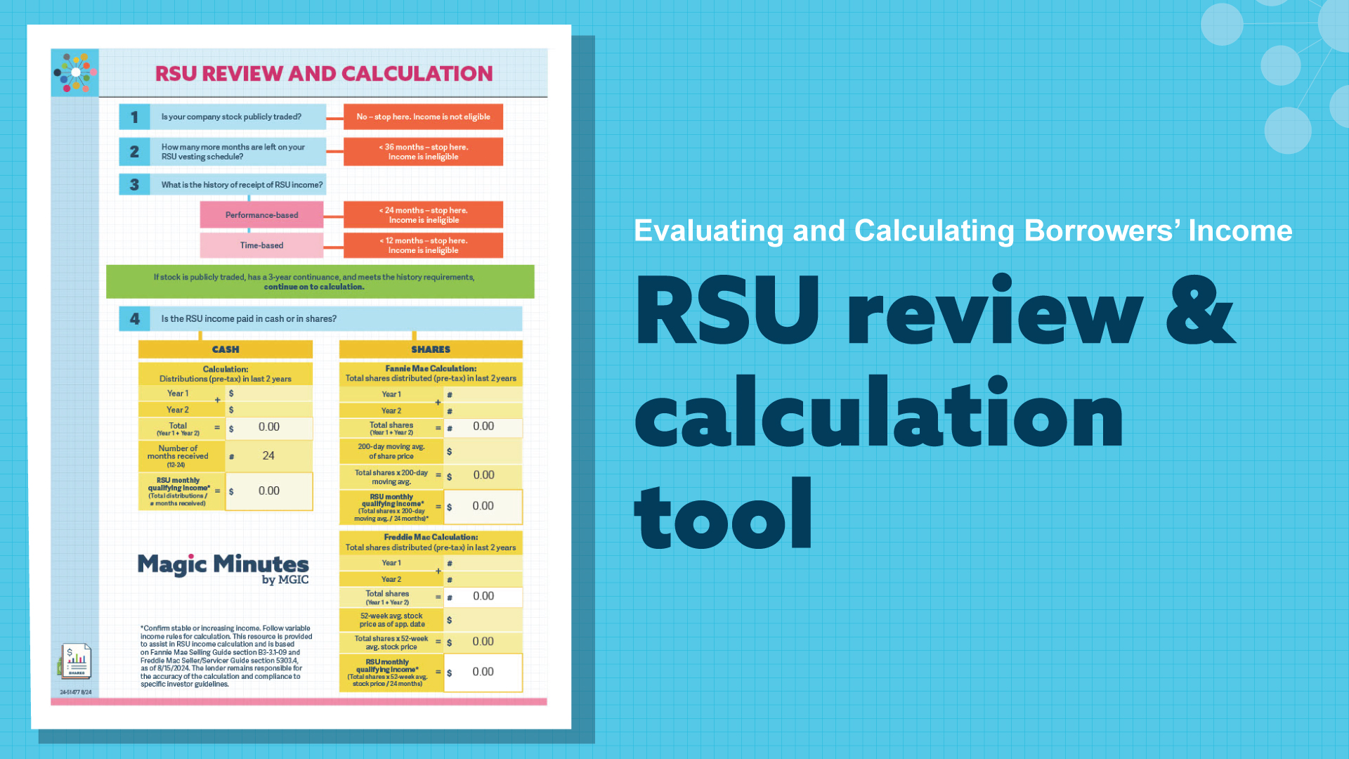 RSU review and calculation tool